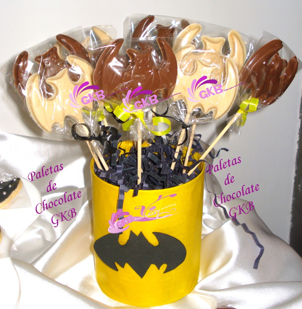 Paletas de Chocolate - GkbEventos: Batman