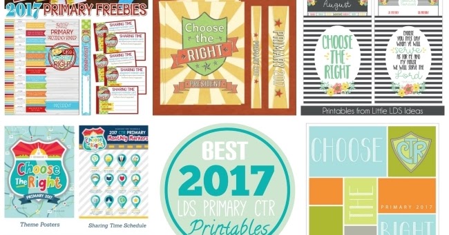 Life's Journey To Perfection: The BEST LDS Primary Theme Printables for ...