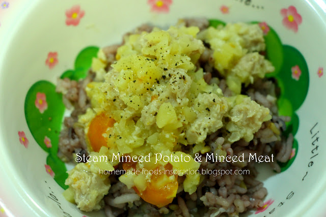 Homemade Foods Inspiration: Steam Minced Potato & Minced Meat