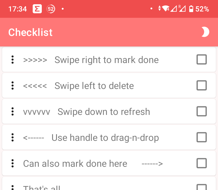 AndTek: New app: Checklist simple