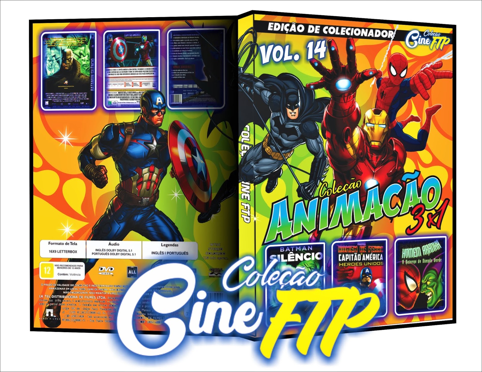 Coleção Cine FTP: CAPA-DVD-ANIMAÇÃO-COLEÇÃO-ANIMAÇÃO-3X1-VOL-14