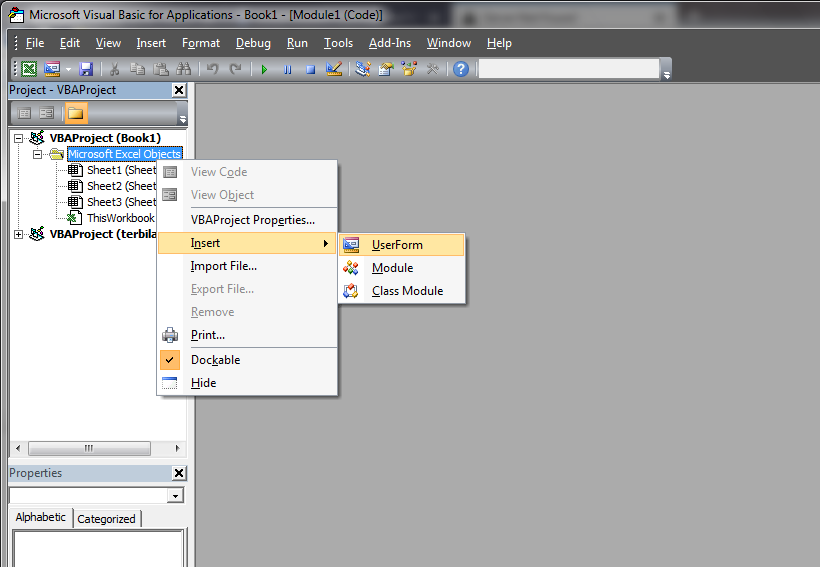Cara membuat Input Data UserForm Dengan VBA Pada Ms. Excel misalnya ...