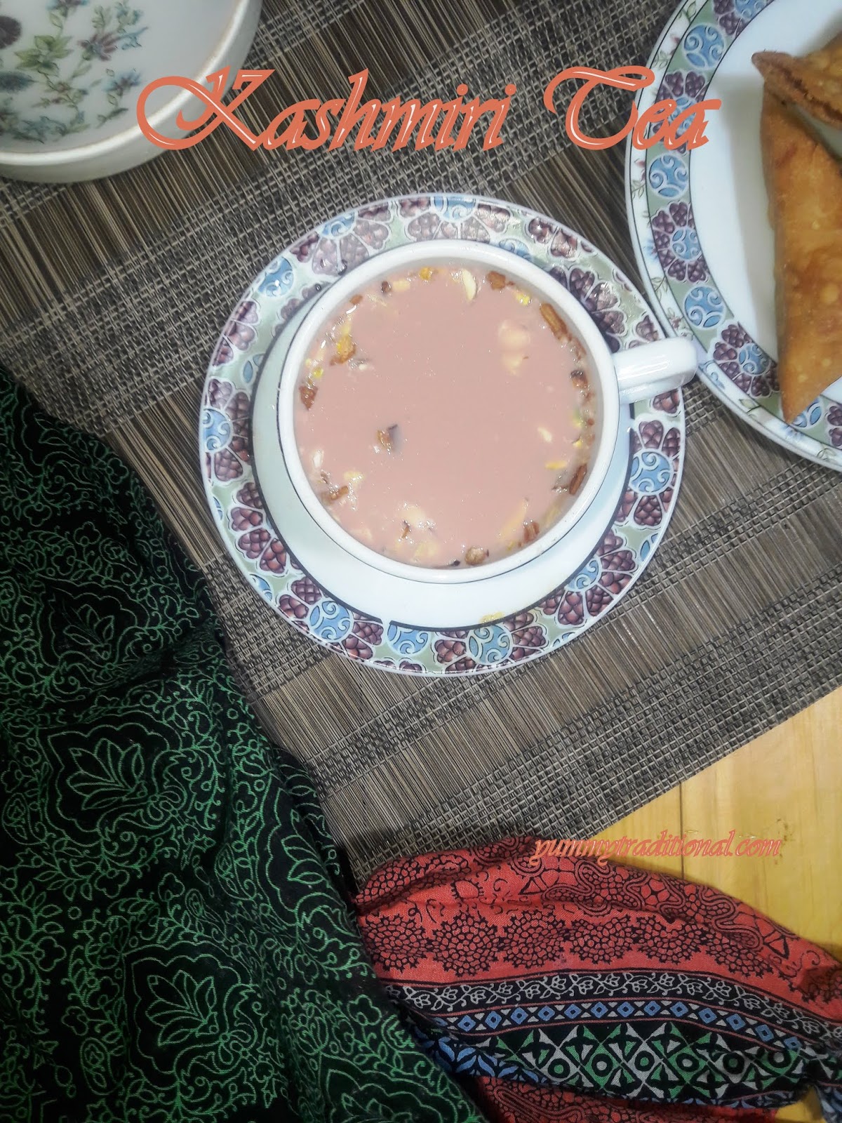 Pink Kashmiri Tea Recipe - Yummy Traditional