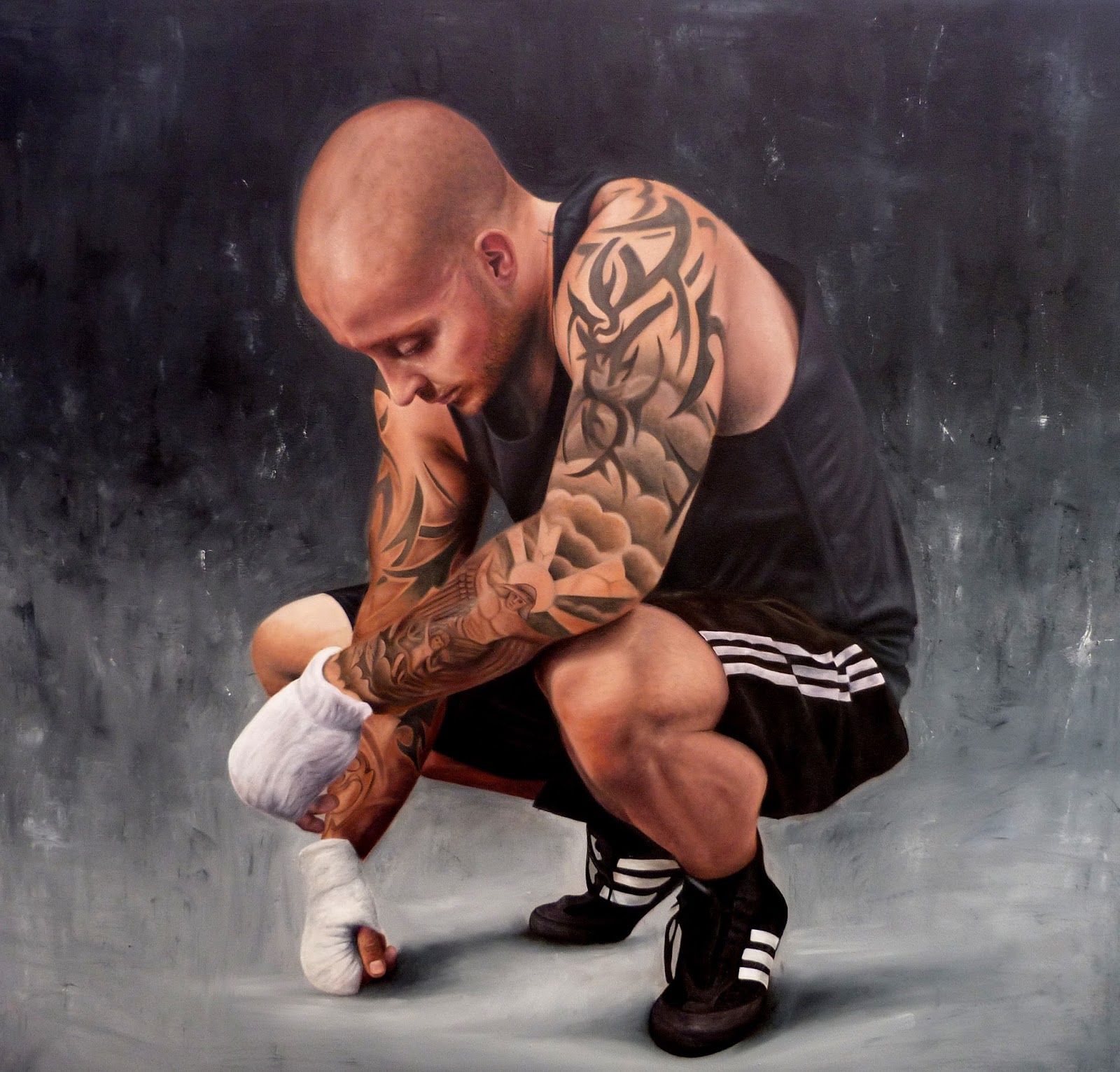 chris morgan - the art of realism: Latest Boxing/Sports painting