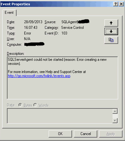 When I investigate more in the event viewer i found a message which ...