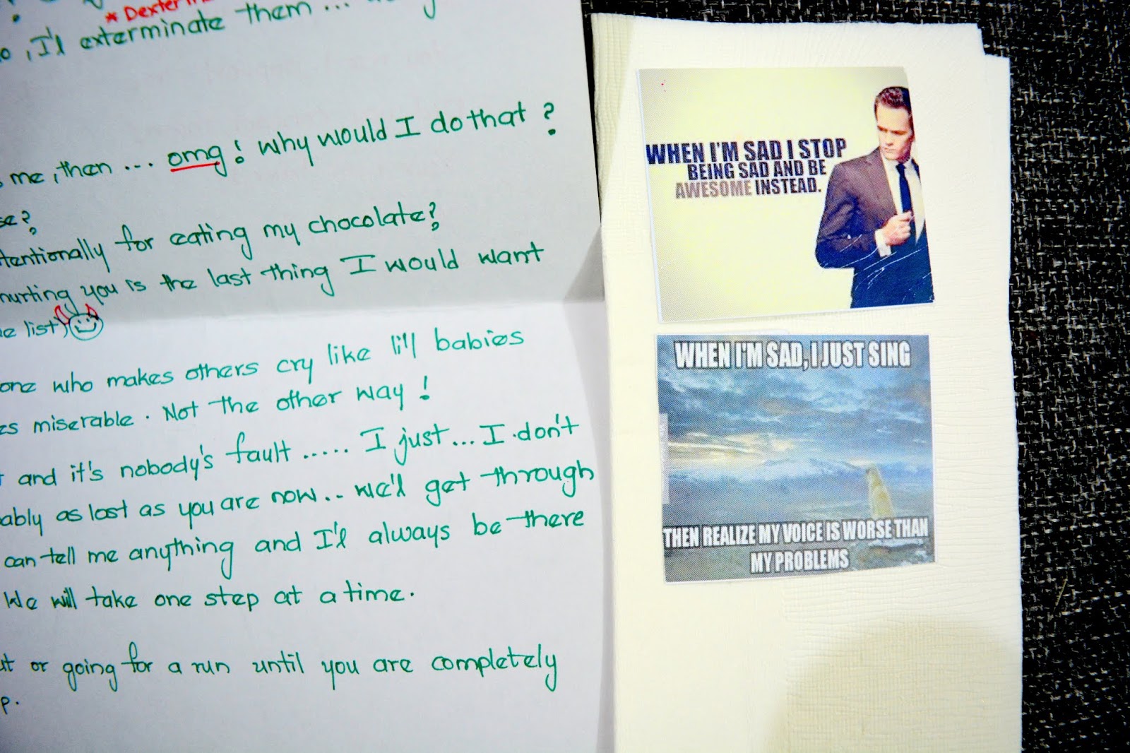 Open When You Are Sad - Open When Letters