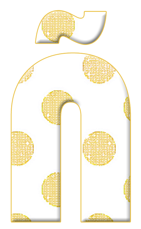 Abecedario Blanco con Lunares Dorados. White Alphabet with Gold Polka ...