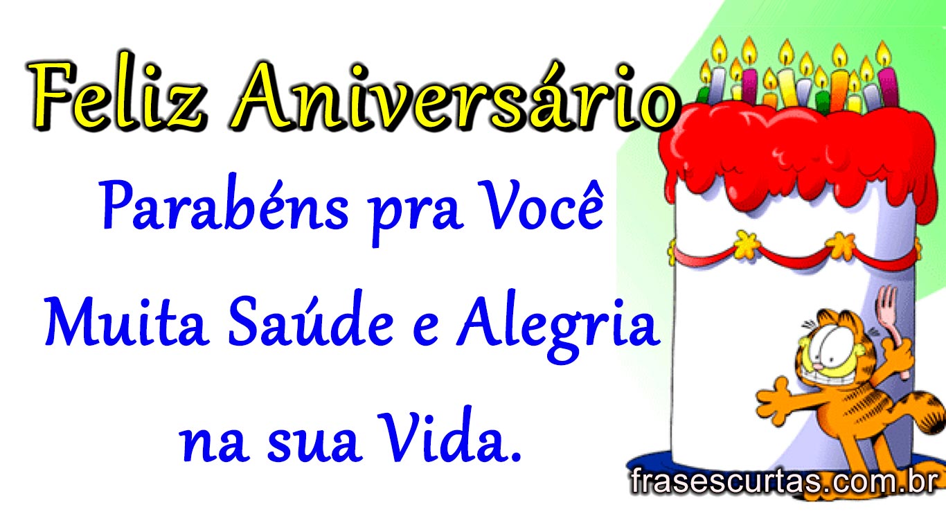Imagens Bonitas de Feliz Aniversário - Frases Curtas