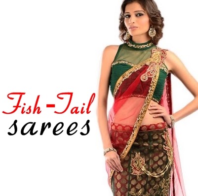 Saree - Fishtail / Fish-Cut / Fish Bottom Saree 2015-2016 - Pakistani ...