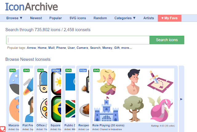 افضل 3 مواقع لتحميل الايقونات للمحترفين والمصممين