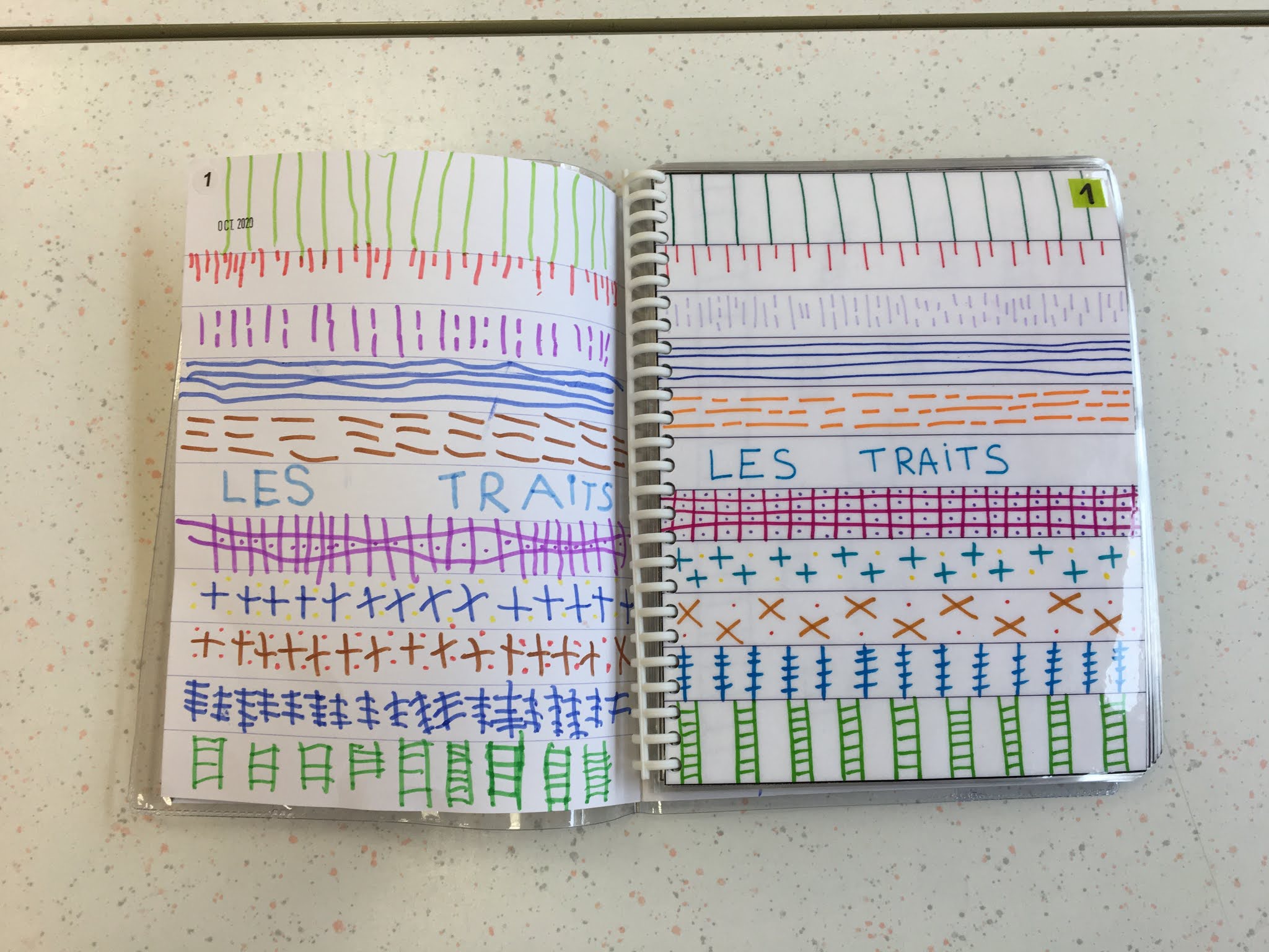 La maicresse à bicyclette: Cahier de graphisme décoratif en autonomie.