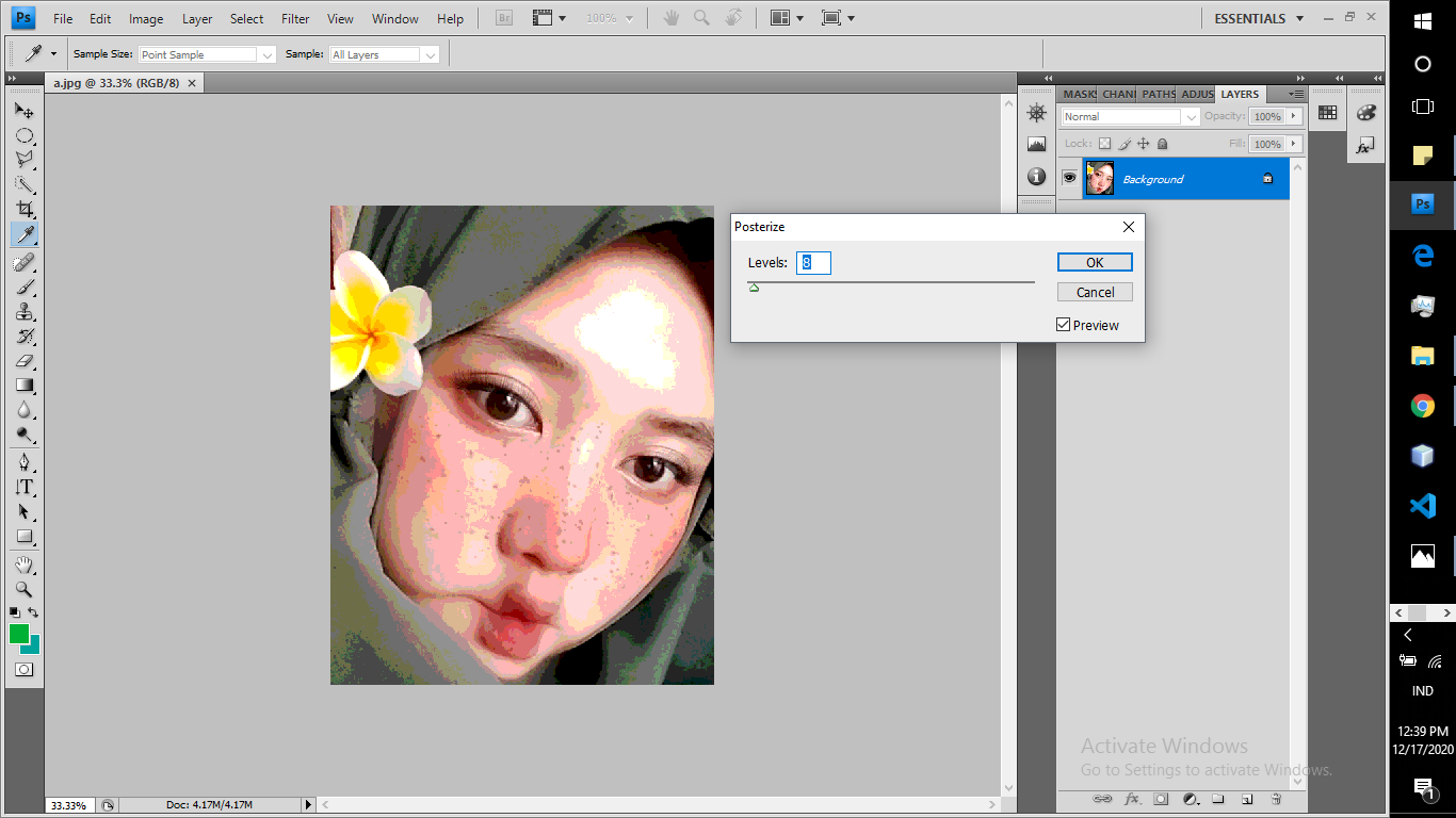 membuat Vector pada Photoshop (POSTERIZE)