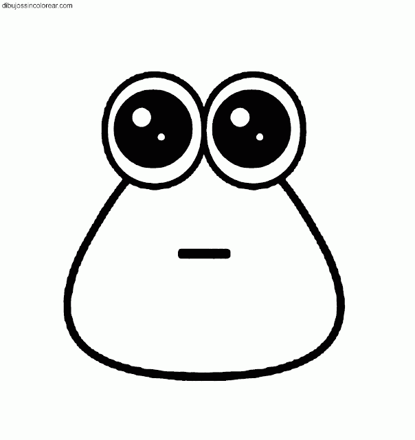 Pou Coloring Pages Coloring Pages