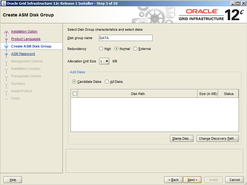 Asm Disks Stamping On Windows Oraclenext Solution To Your Oracle Problems