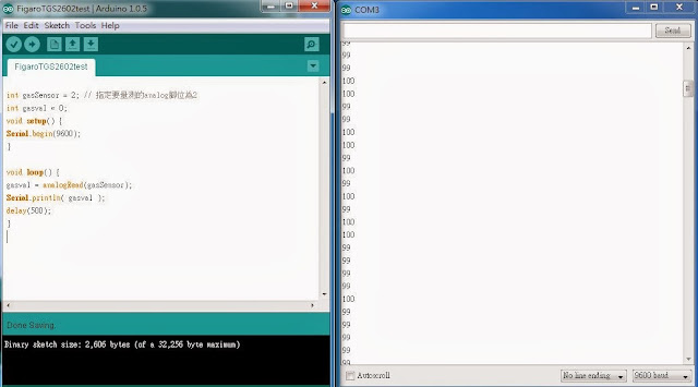 拉夫多多思考: Arduino動手做 - 使用TGS2602偵測空氣中的揮發物汙染