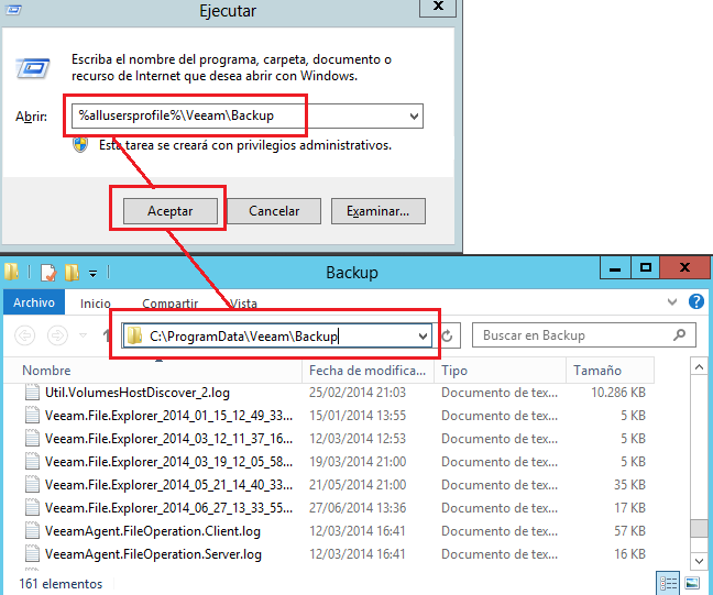 Veeam backup: logs | SYSADMIT