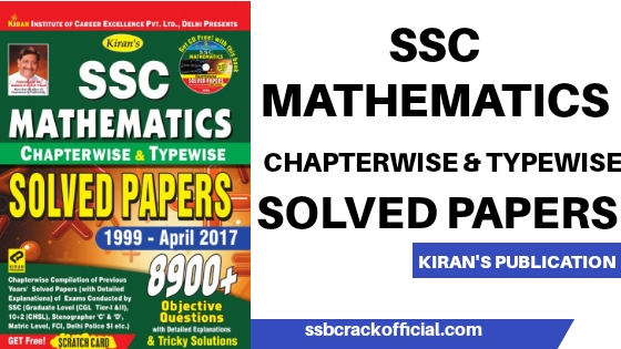 Kiran Ssc Mathematics Chapterwise Previous Year Solved Papers Book Pdf Ssbcrackofficial