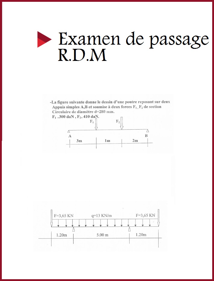 Examen de passage R.D.M pdf