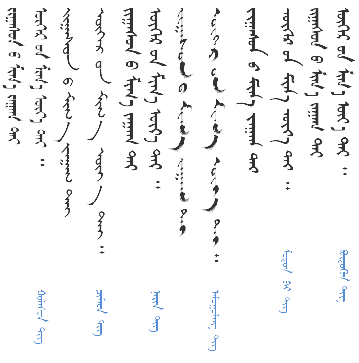 Монгол бичиг: Монгол бичгийн юникод фонтууд / Unicode Mongolian script ...