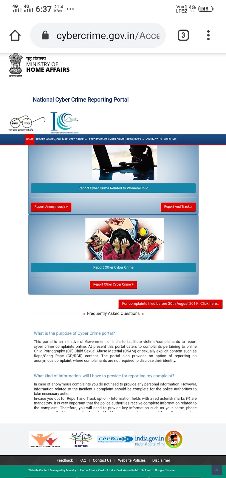 Filing A Online Cyber Crime Complaint In India filing-a-online-cyber-crime-complaint-in-india