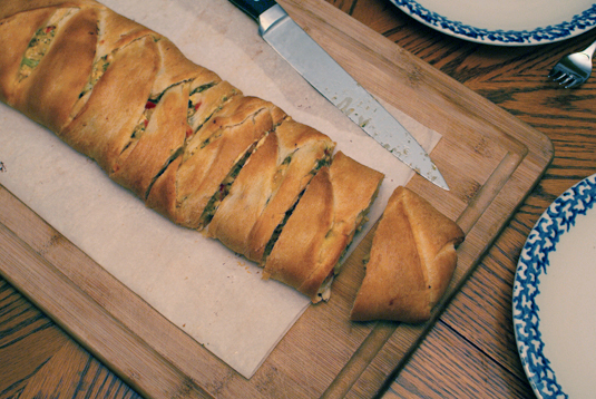 Broccoli Chicken Braid | The Two Bite Club