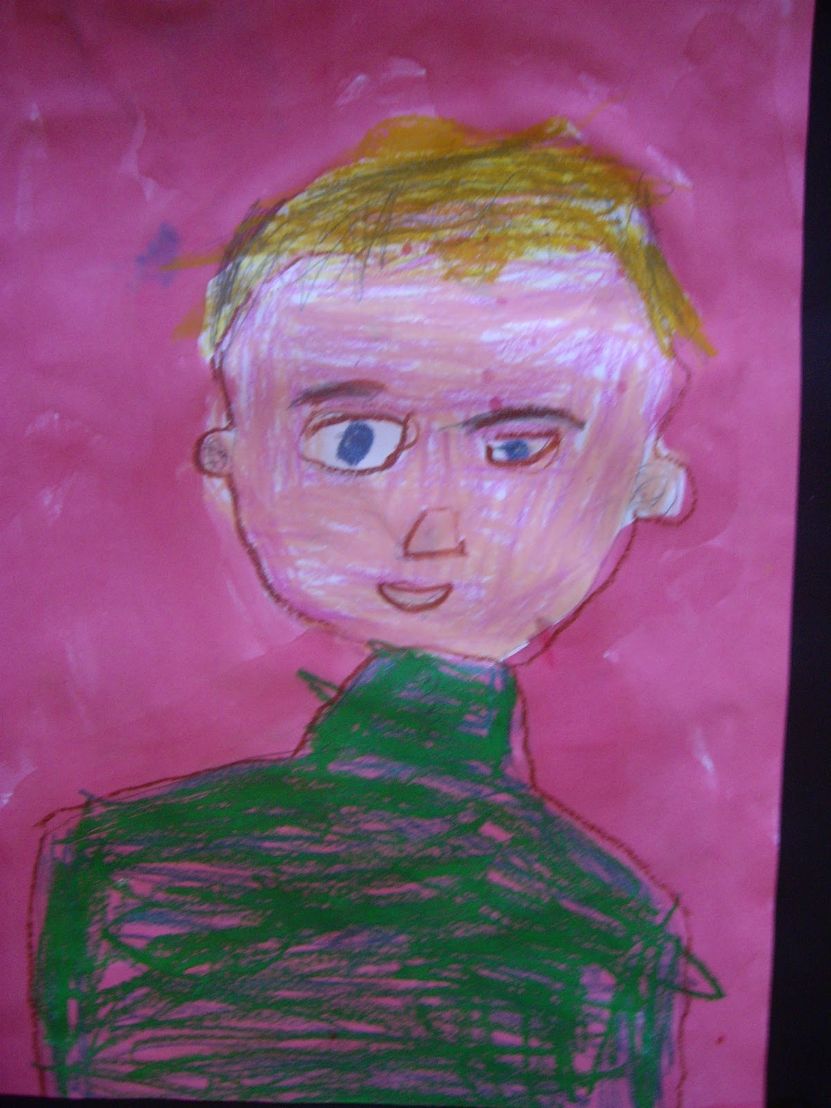 Use Your Coloured Pencils: Pre Primary and Grade 1 Self Portraits