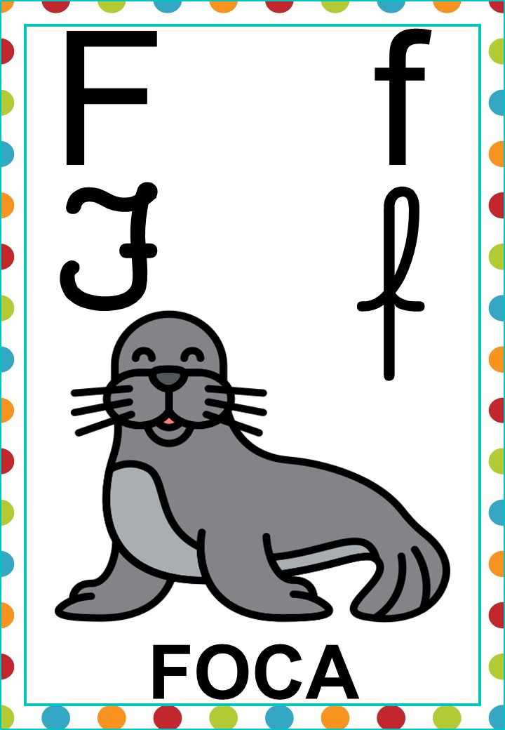 JARDIM COLORIDO DA TIA SUH: Alfabeto Colorido com 4 letras prontos para ...