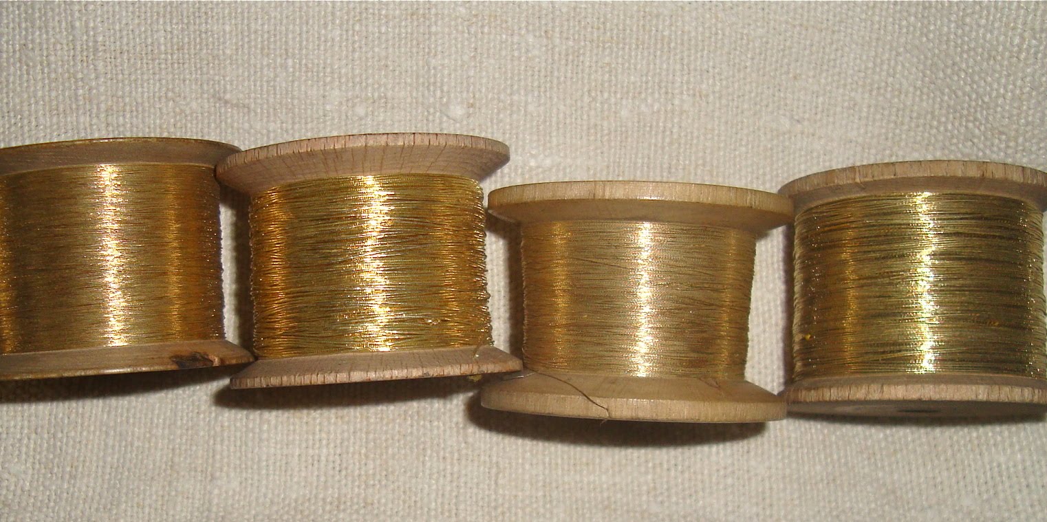 Interesting Antique Textiles: Gorgeous gold & silver threads almost 100 ...