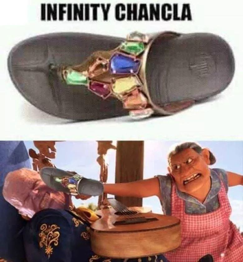 El Descanso del Escriba: Behold the Infinity Chancla!!!