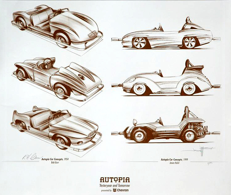 Just A Car Guy: the various concepts for Disney's Autopia (thanks Steve ...