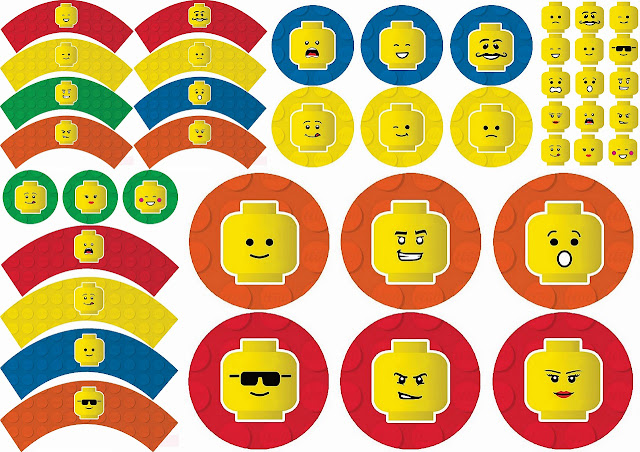 Lego Party Free Printable Cupcake Wrappers and Toppers. - Oh My Fiesta ...