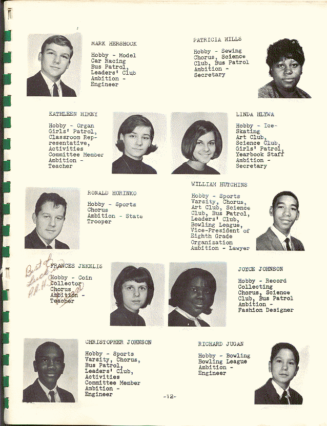 Historic Perth Amboy Virtual Museum: Shull School Yearbook 1966 - Part 2