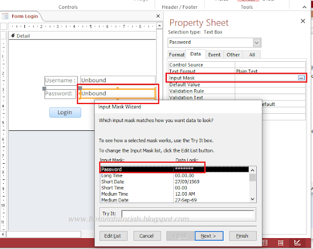Cara Membuat Form Login Password Ms Access Menggunakan Macro ...