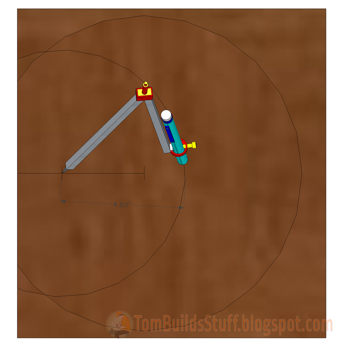Crescent Moon Crystal Display Shelf Plans