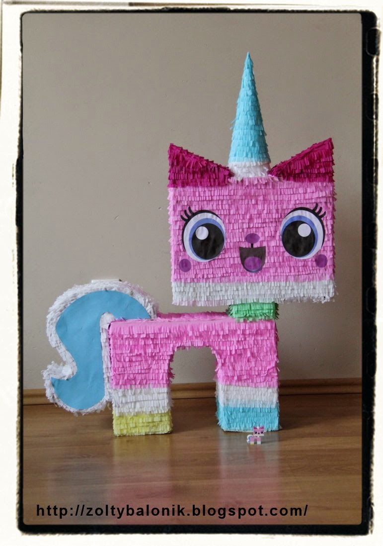 Żółty balonik: Lego Movie - Żółty balonik - piniata Kicia Rożek