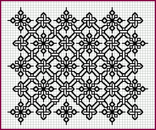 Zo mooi ... zo leuk: Borduurfreebies 6... Elizabethan Blackwork