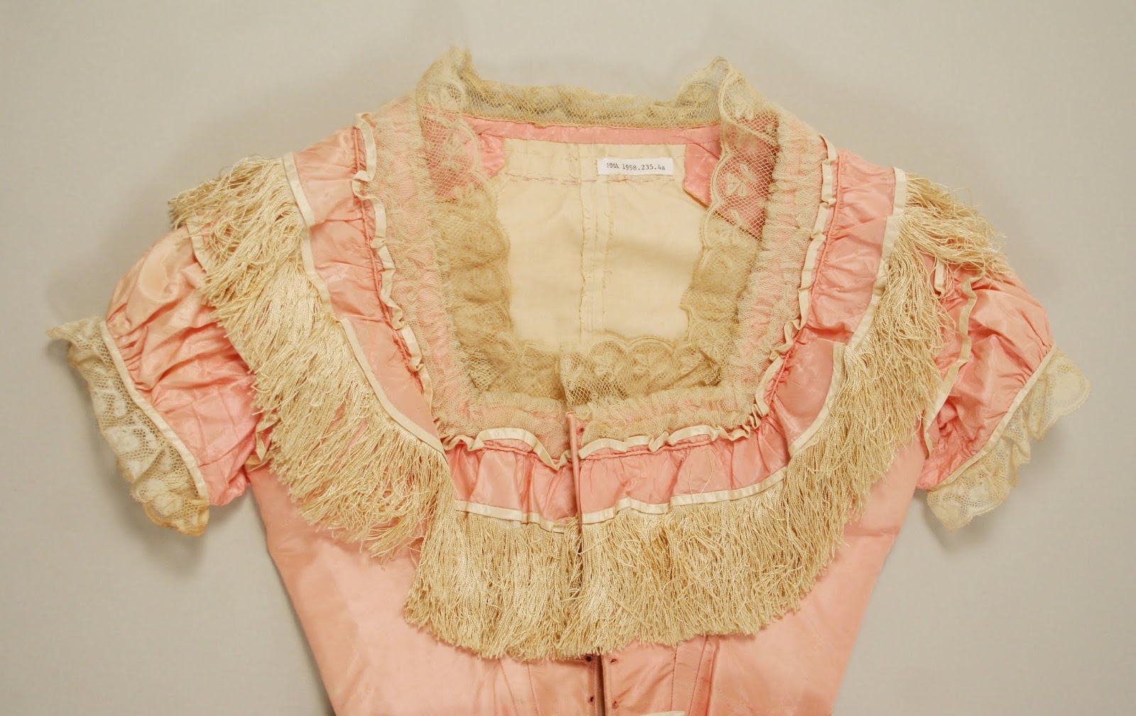 SilkDamask : A Study in Pink: Two Silk Victorian Dresses, c. 1870