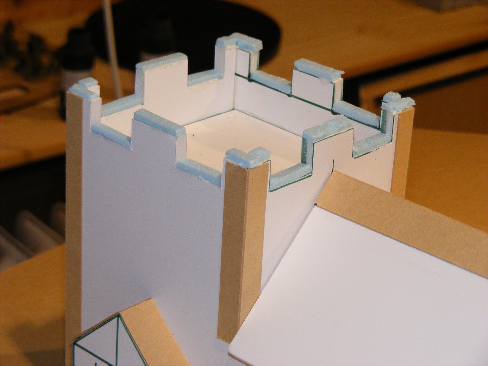 Life In The Man Cave: Using Foam Board to Make Model Buildings