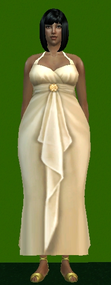 TheNinthWaveSims: The Sims 2 - Plus Size Glamour Life Brooch Halter Outfit