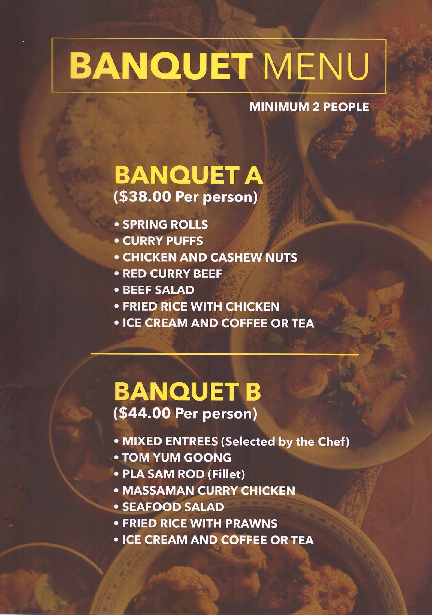 Dining Menu