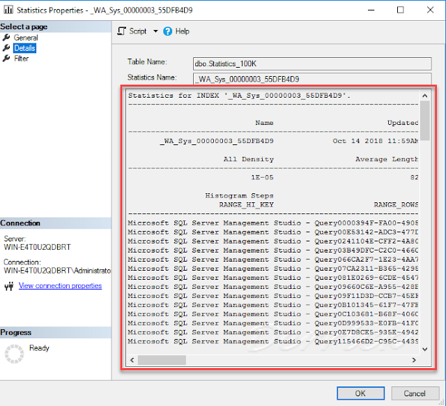 德瑞克：SQL Server 學習筆記: Use Autostat (AUTO_UPDATE_STATISTICS), 認識 自動更新統計資料 (2)