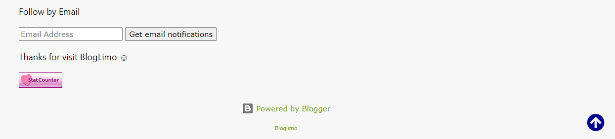 HOW TO ADD BOTTOM TO TOP SCROLL BUTTON IN BLOGGER