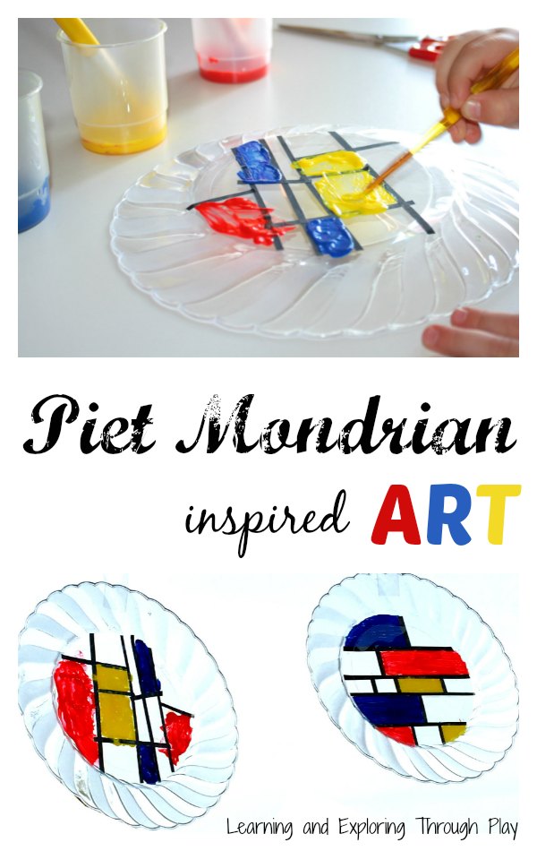 Learning and Exploring Through Play: Piet Mondrian Preschool Art