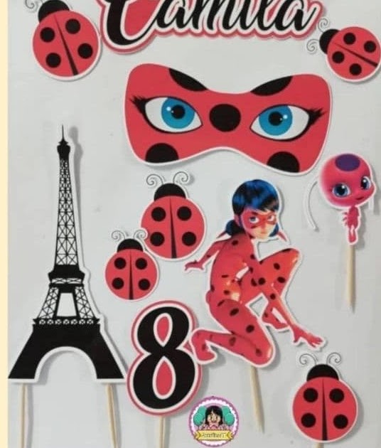 Topper Miraculous Ladybug Camila 8 - Mis Toppers Tus Toppers