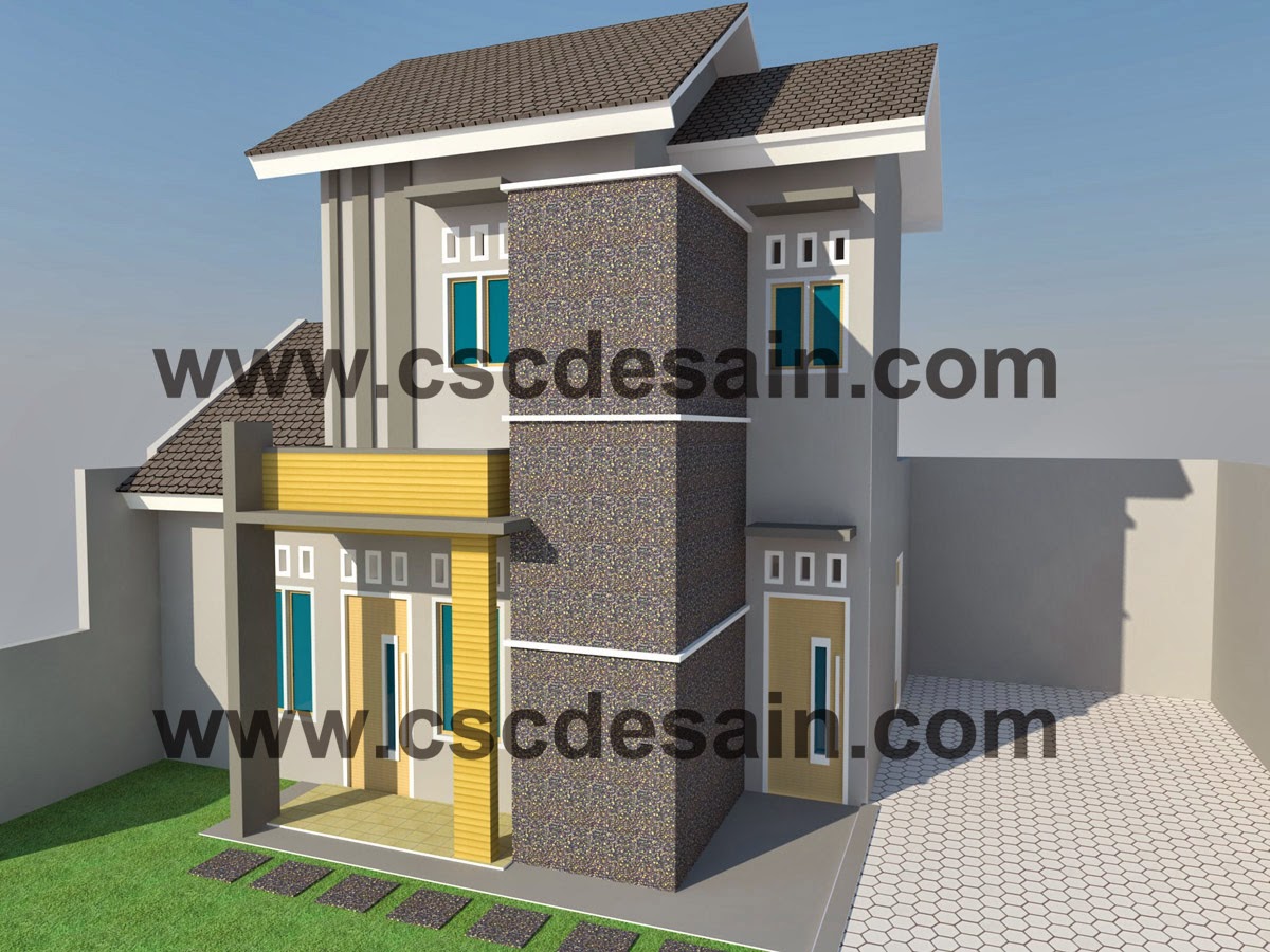 Contoh Desain Rumah Minimalis 2 Lantai Sketchup