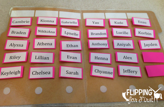 Organizing Words Their Way! ~ Flipping for First