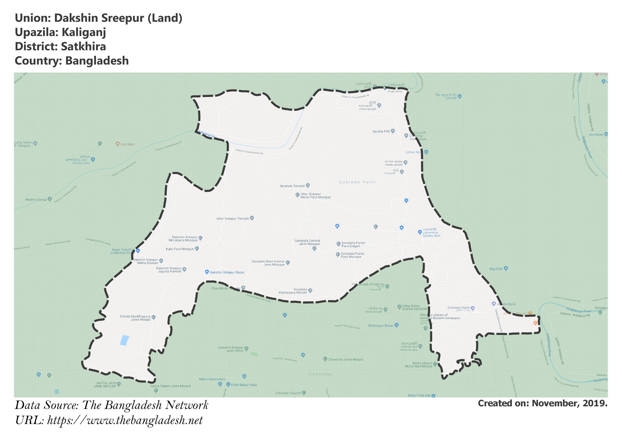 Dakshin Sreepur Union, Satkhira