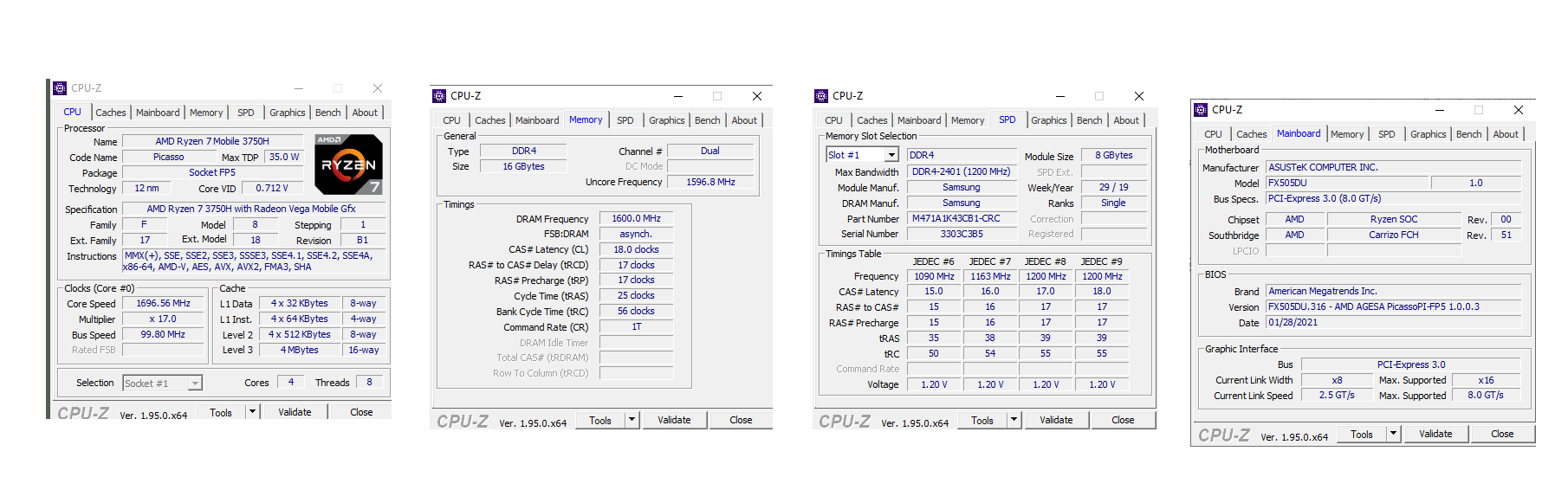 華碩FX505DU解鎖AMD CBS選單和記憶體超頻(Unlocked AMD CBS menu of FX505DU and ...