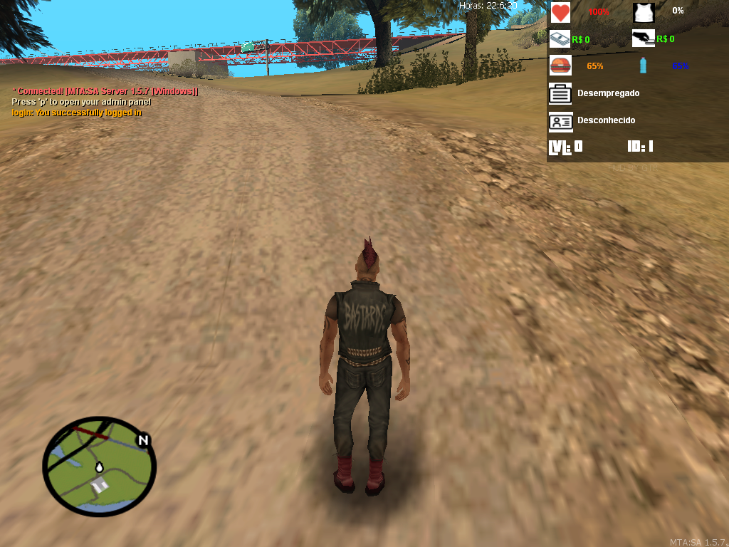 MTA:SA - Hud Basica - MTA Brasil