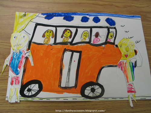 Paint The Wheels on Your Bus | Thrifty Scissors